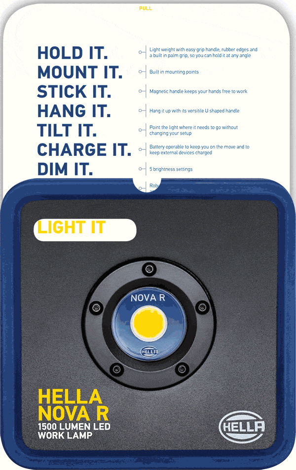 Hella Nova R Lights - Zebra Direction